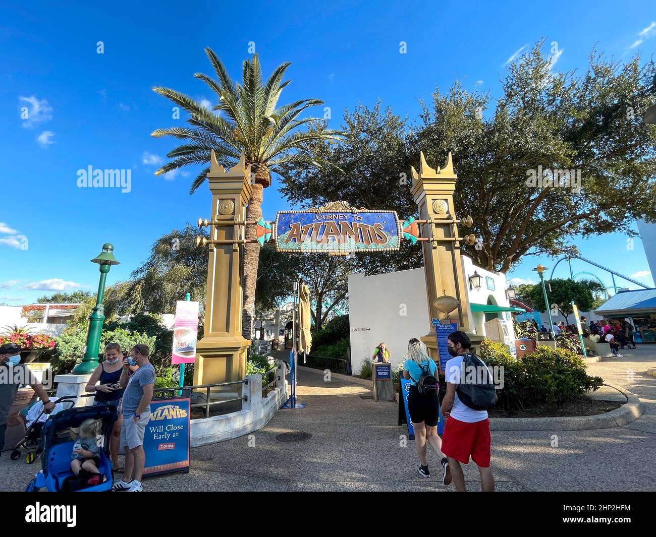 Orlando,FL USA-NOvember 23, 2020: The Journey to Atlantis Roller ...