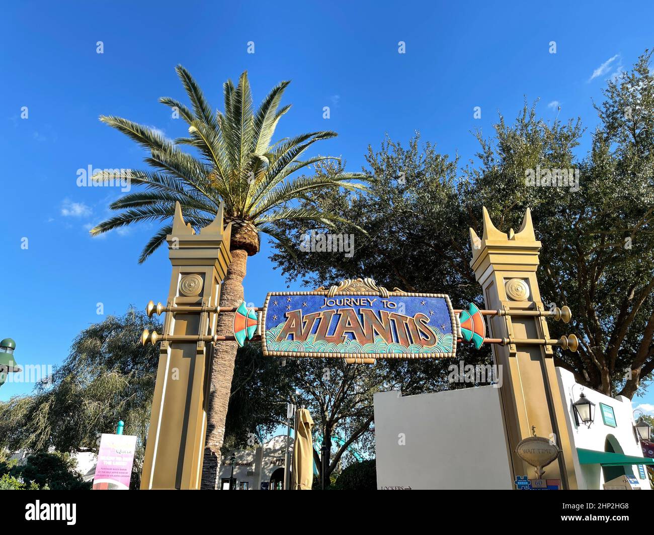 Orlando,FL USA-NOvember 23, 2020: The Journey to Atlantis Roller ...