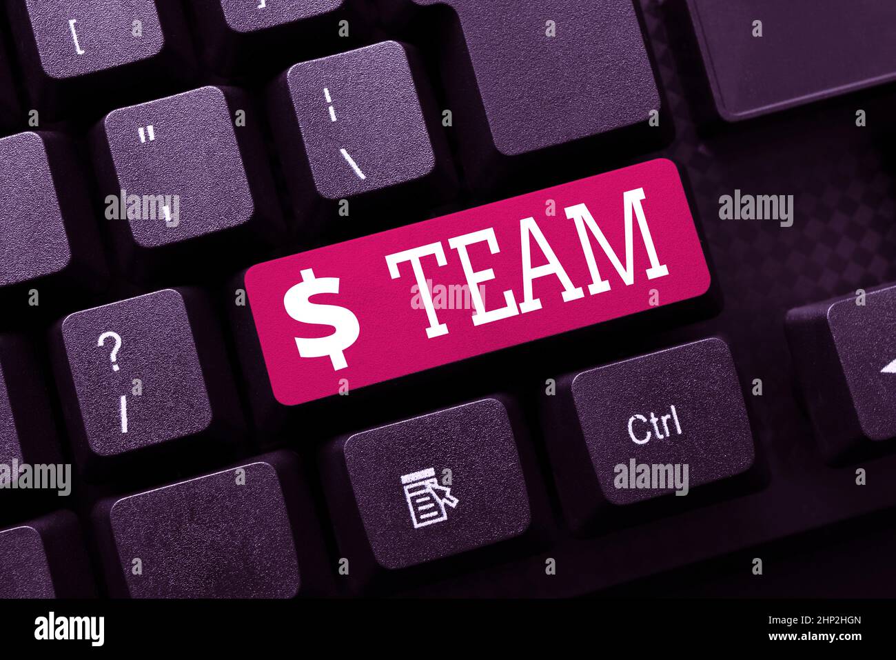 Text caption presenting Team, Business concept Group of showing working ...