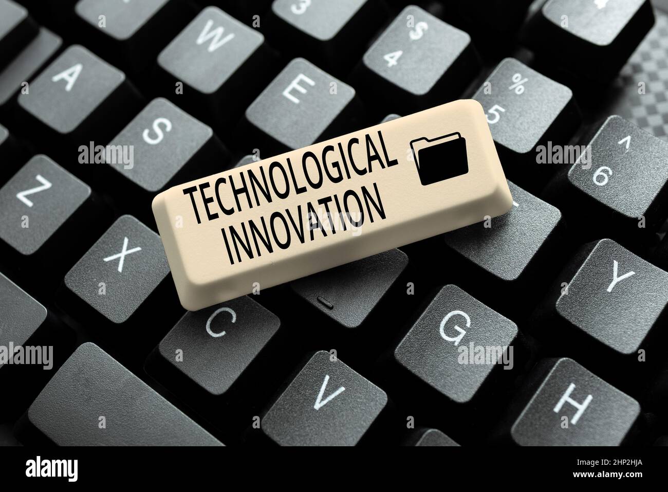 Writing displaying text Technological Innovation, Concept meaning New ...