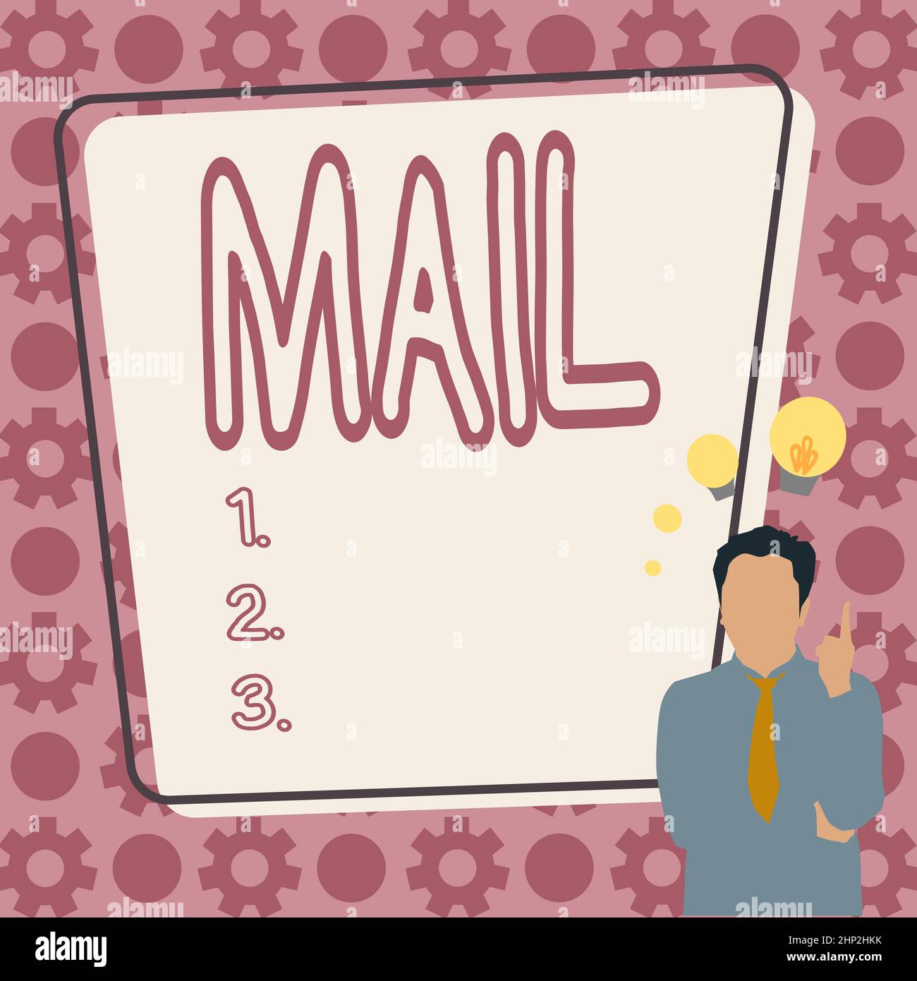 Text sign showing Mail, Conceptual photo letters or parcel sent or ...