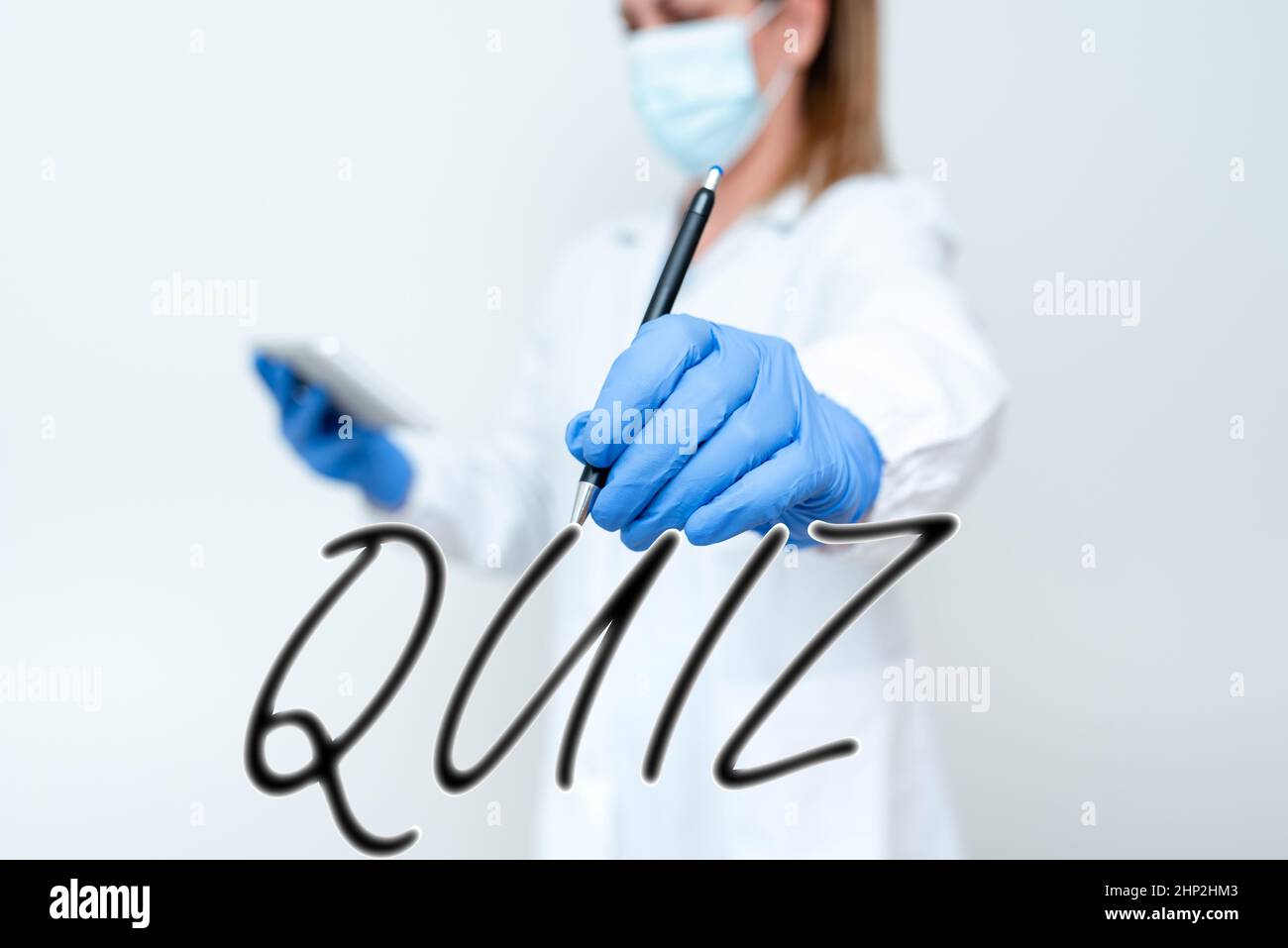 Text sign showing Quiz, Internet Concept Brief informal test given to ...