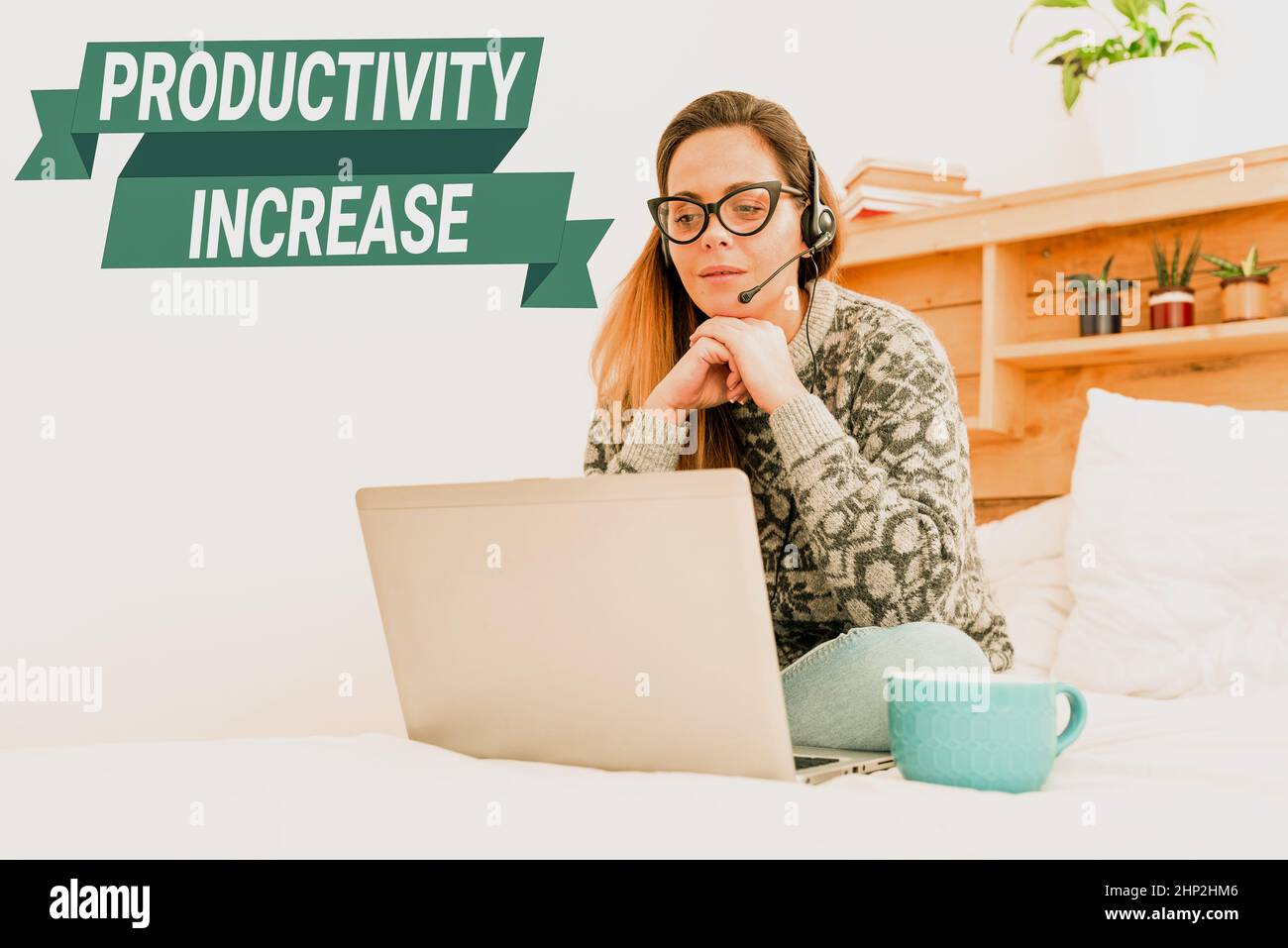 Sign displaying Productivity Increase, Word for get more things done ...