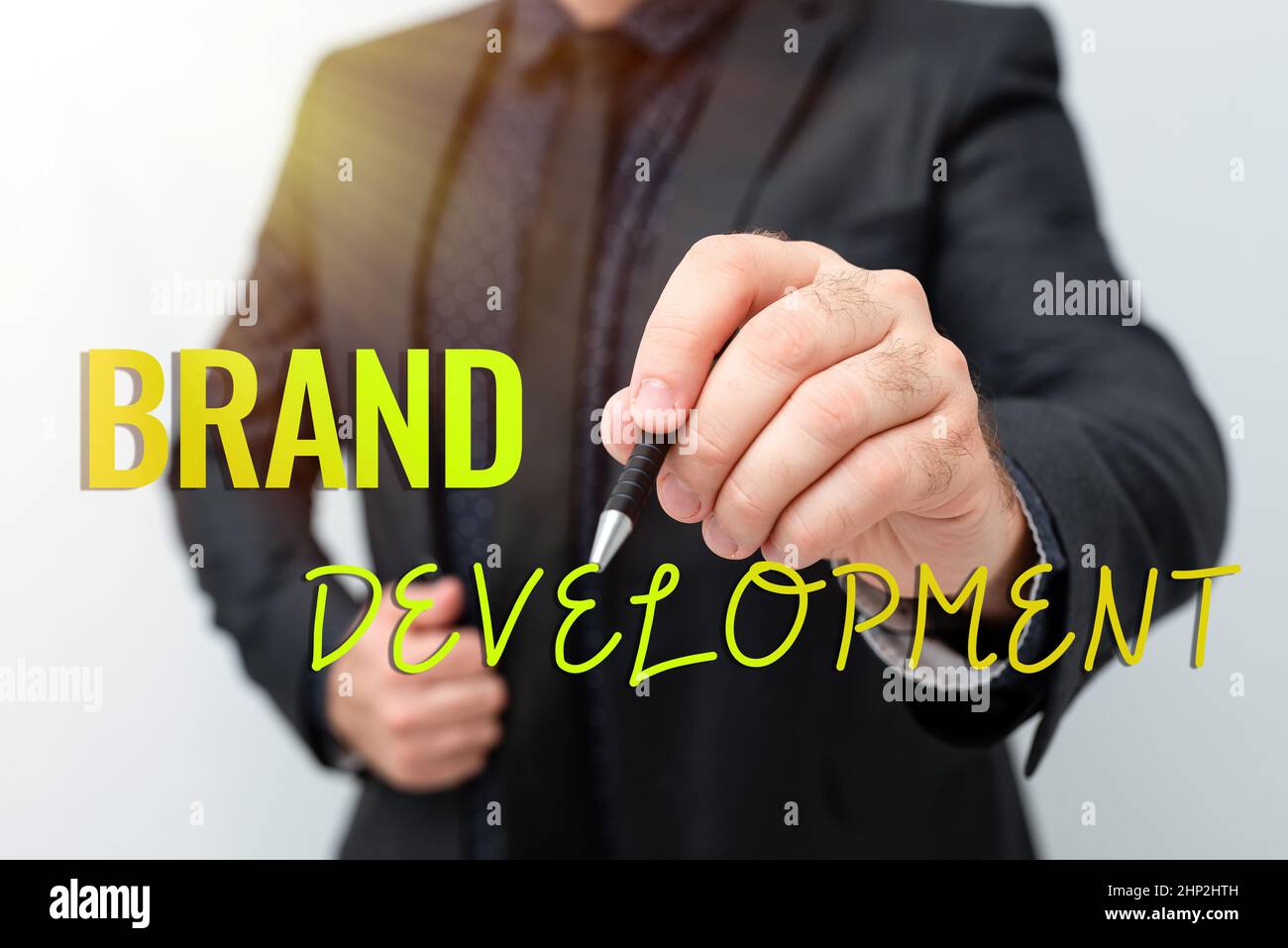 Conceptual caption Brand Development, Business approach Defining the ...