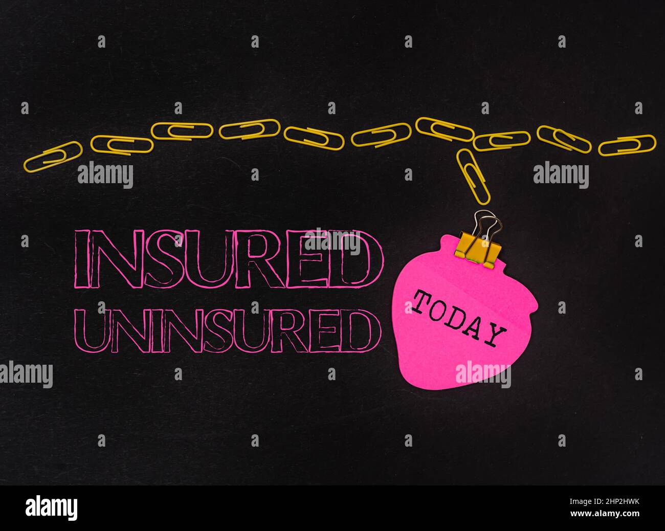 Conceptual caption Insured Uninsured, Concept meaning Company selling ...