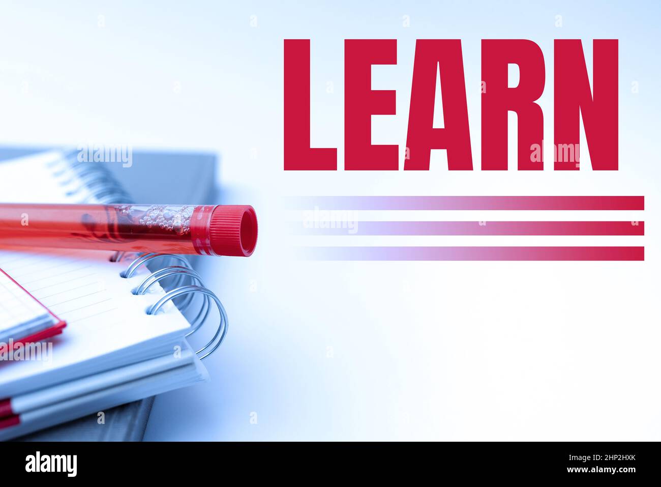 Text showing inspiration Learn, Internet Concept acquire knowledge of or skill in something by ...