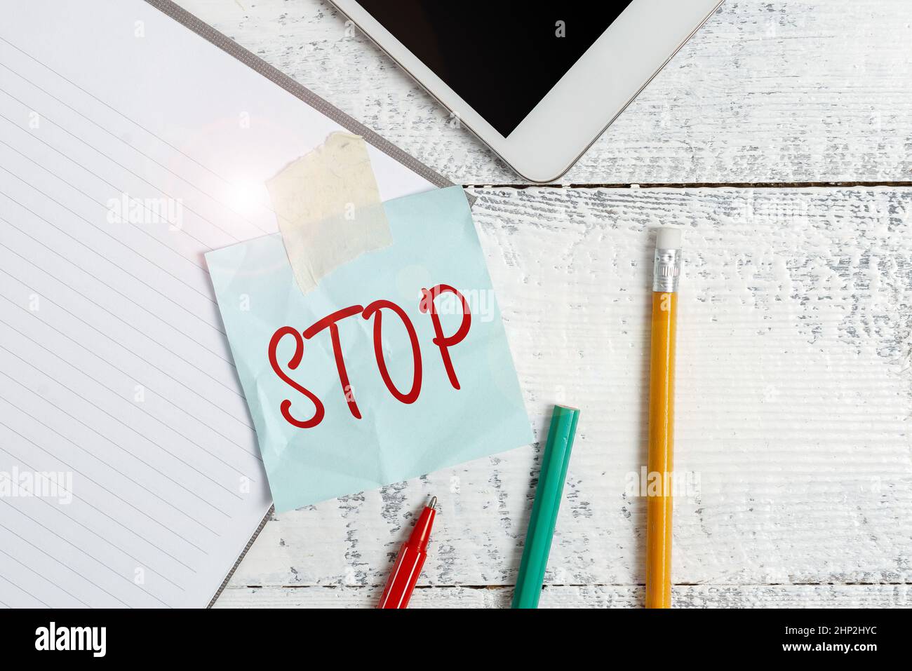 Conceptual caption Stop, Conceptual photo Come to an end Prevent Take ...