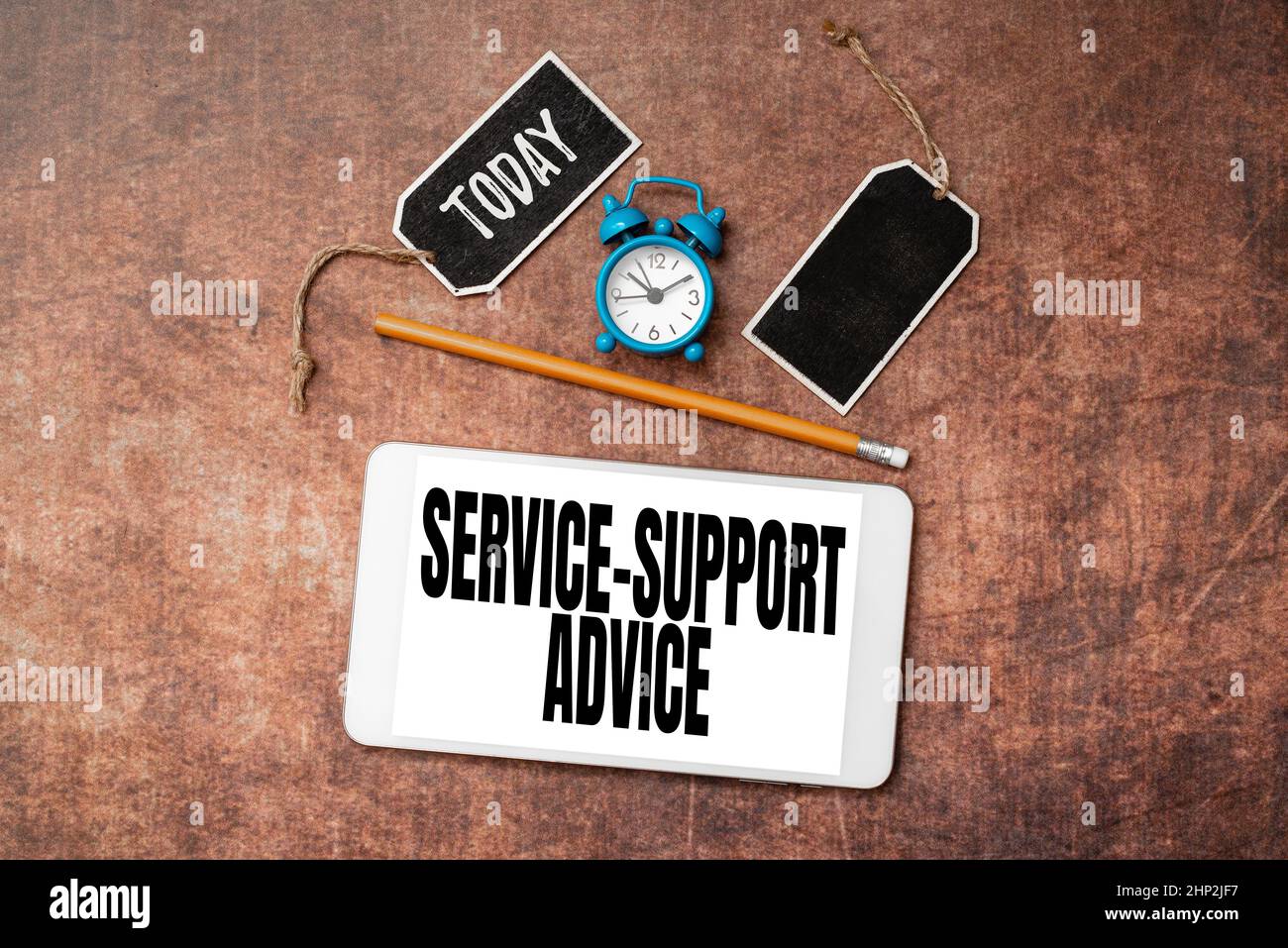 Hand writing sign Service Support Advice, Business showcase providing ...