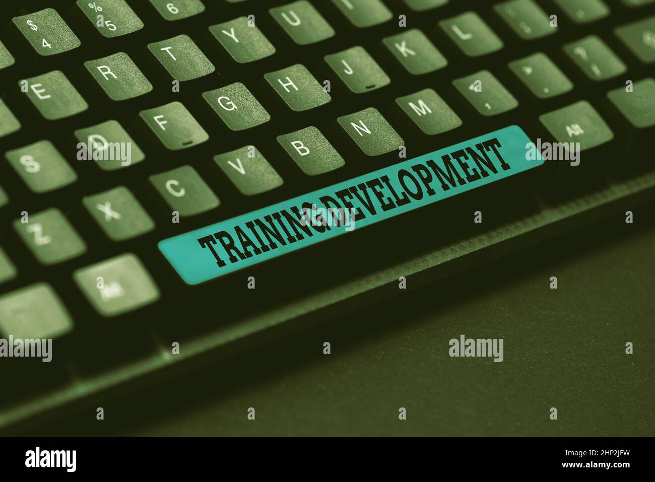 Text caption presenting Training Development, Concept meaning Learn and ...