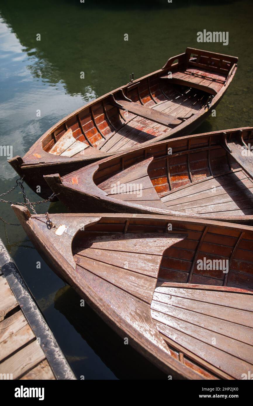 Harbor scene three boats hi-res stock photography and images - Alamy