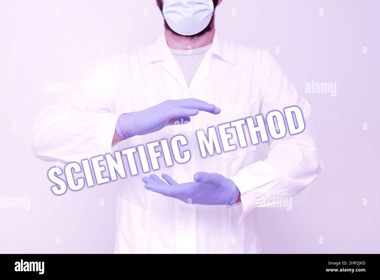 Text sign showing Scientific Method, Concept meaning Principles ...