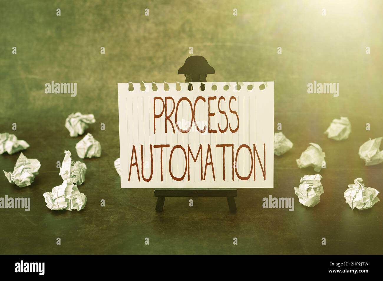 Text sign showing Process Automation, Concept meaning Transformation ...
