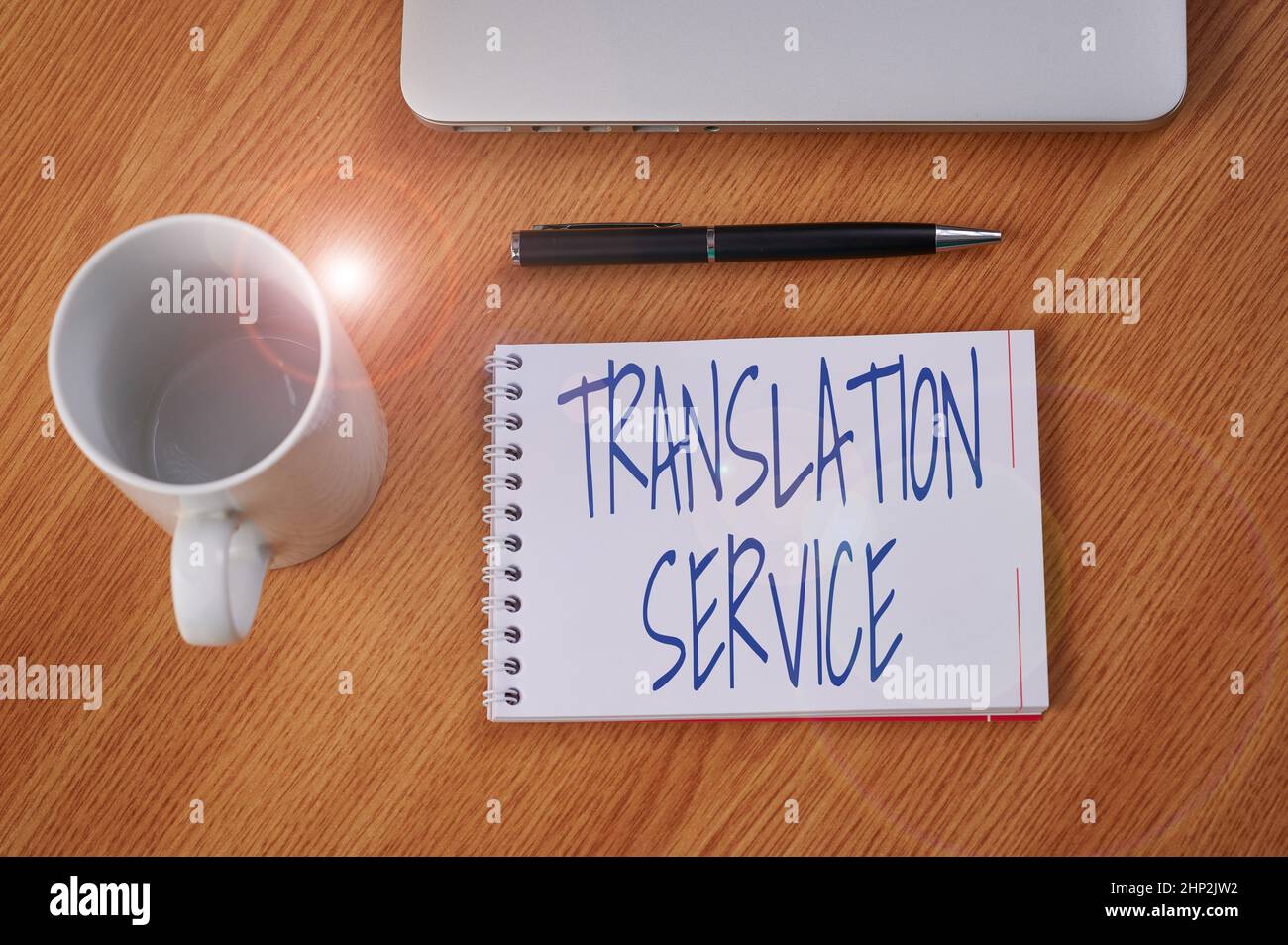 Writing Displaying Text Translation Service Business Concept The