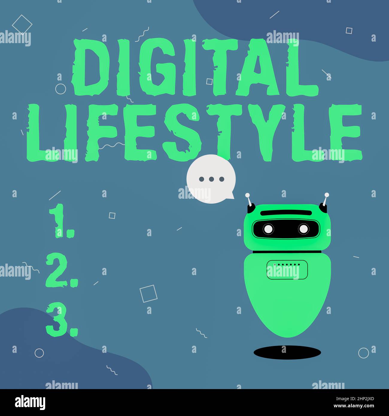 Text showing inspiration Digital Lifestyle, Internet Concept Working ...