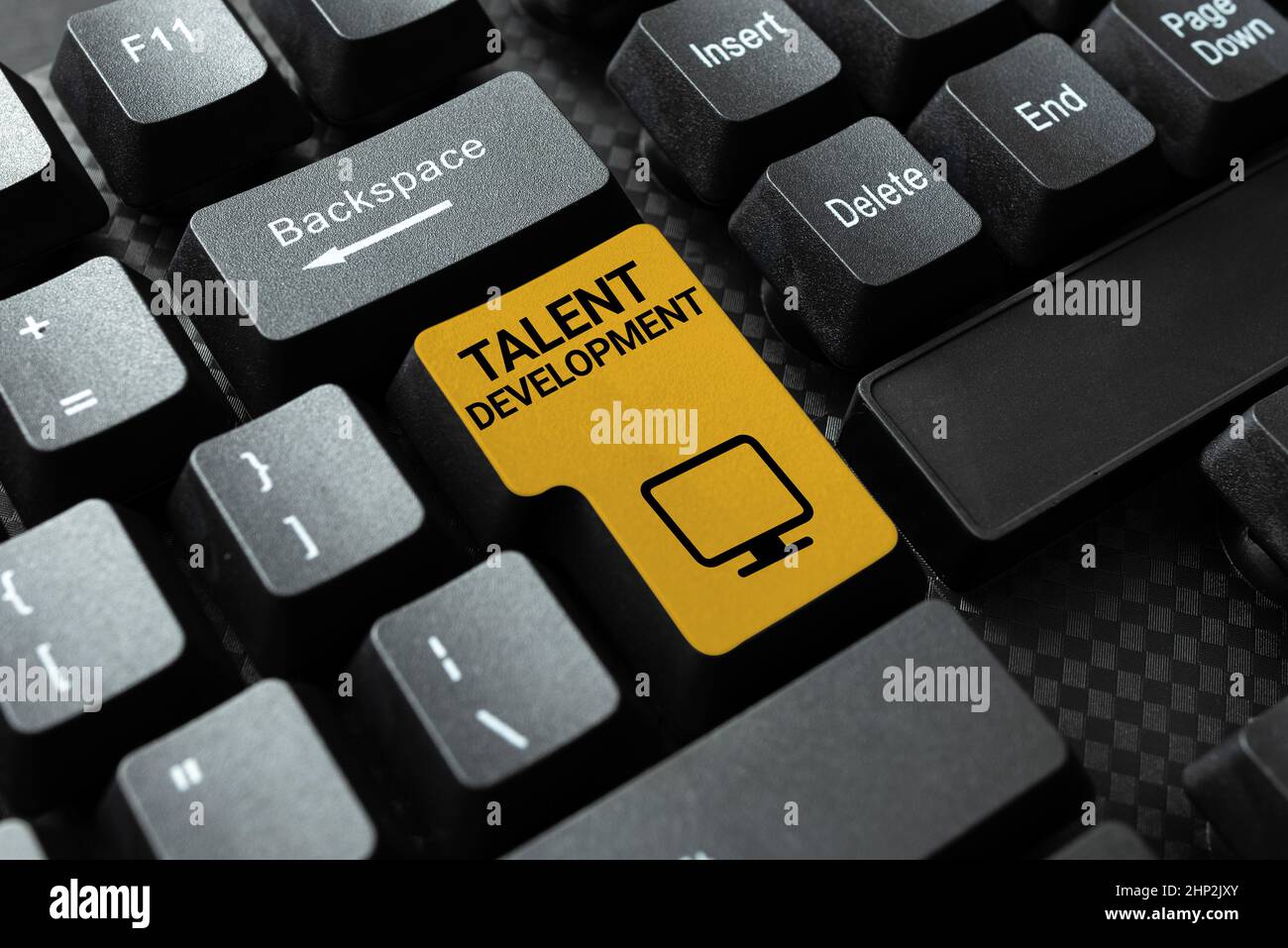 Text caption presenting Talent Development, Internet Concept Building Skills Abilities Improving ...