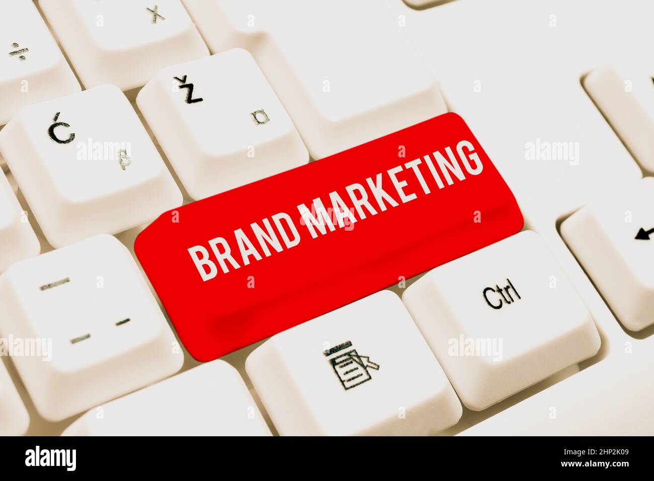 Conceptual caption Brand Marketing, Business concept Creating awareness ...