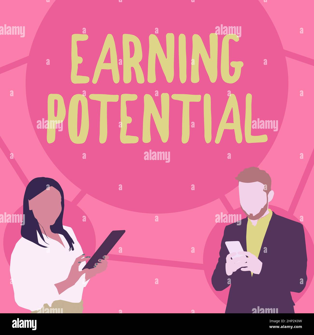 Sign displaying Earning Potential, Business concept Top salary for a ...