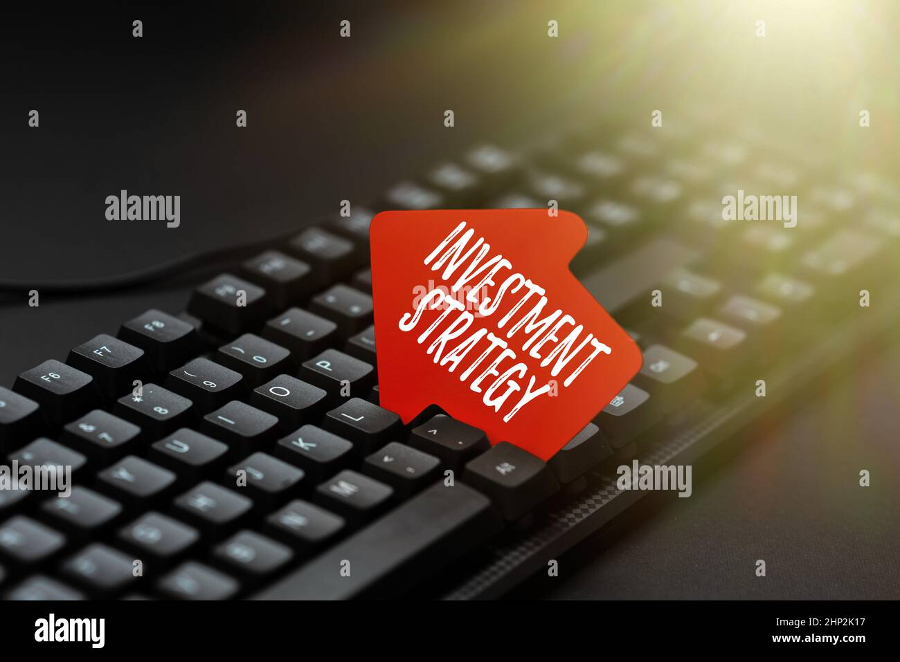 Inspiration showing sign Investment Strategy, Business overview Set of ...