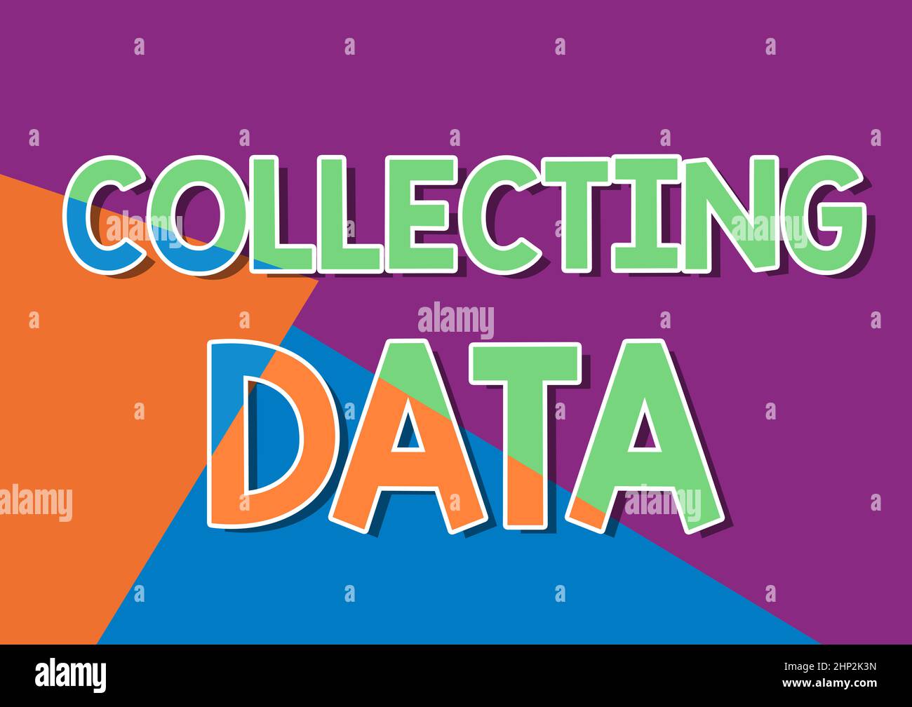 Handwriting text Collecting Data, Concept meaning Gathering and ...