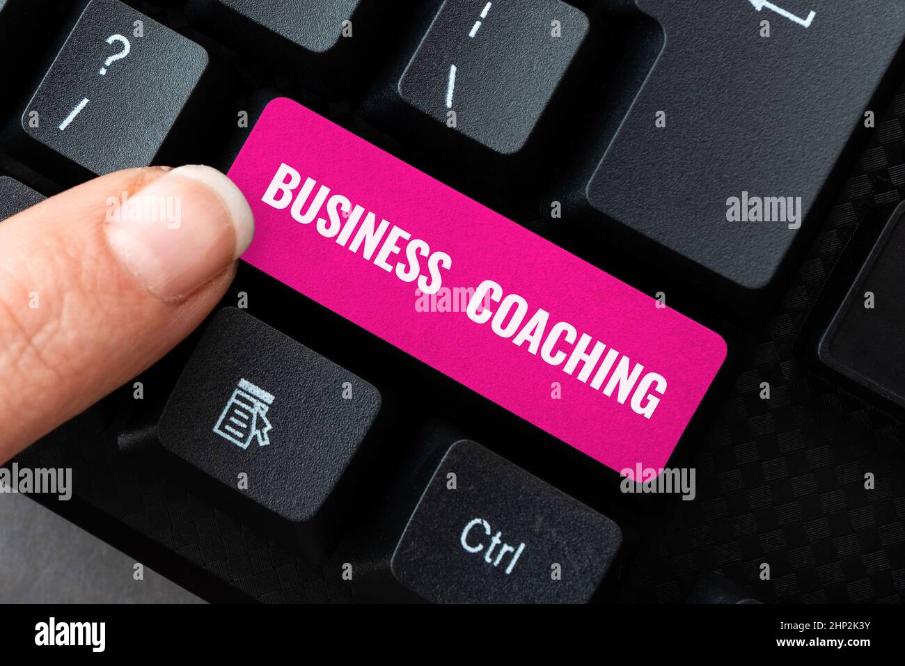 Text sign showing Business Coaching, Business idea Helping employees become more active ...