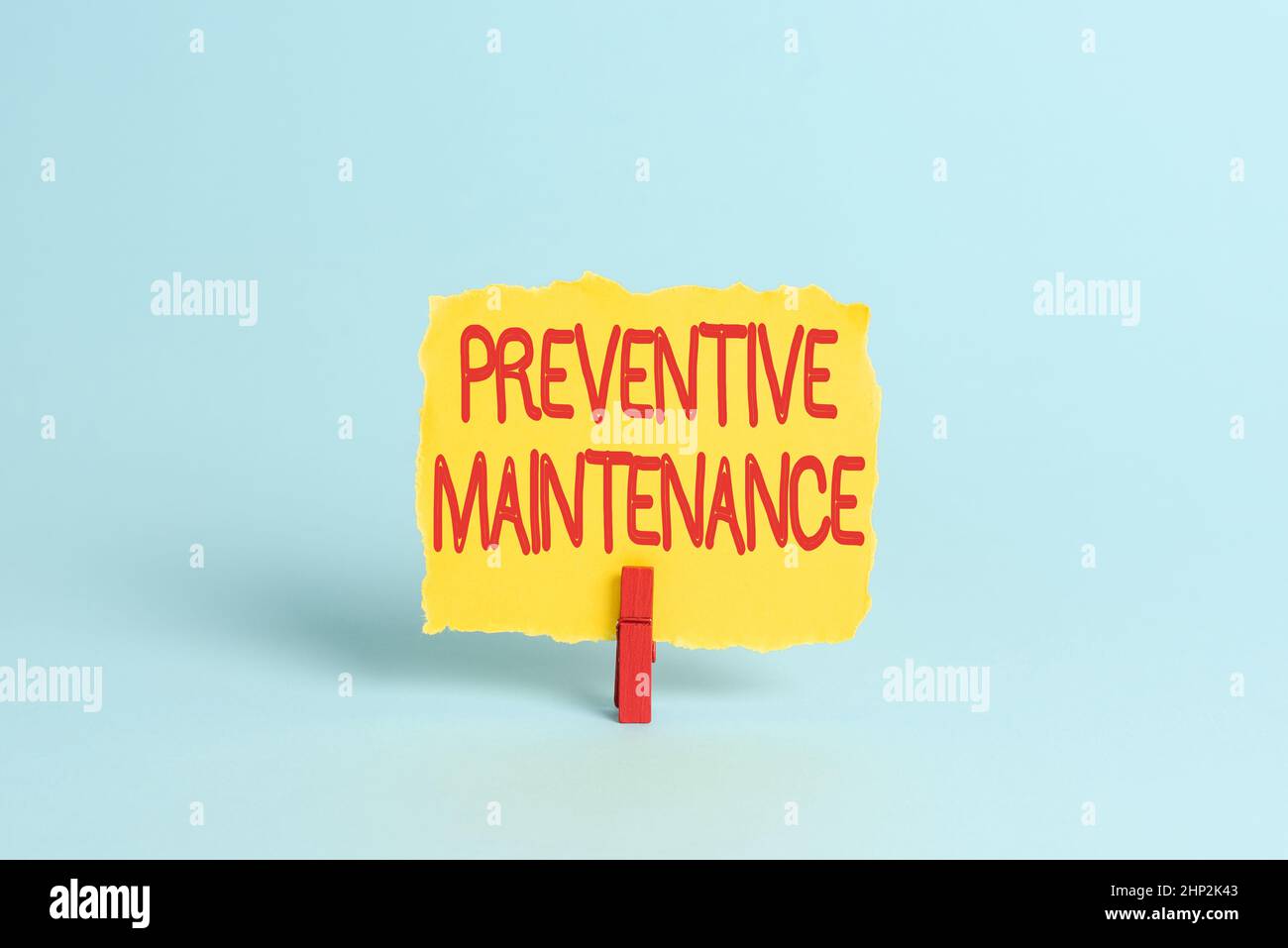 Text sign showing Preventive Maintenance, Concept meaning Avoid ...