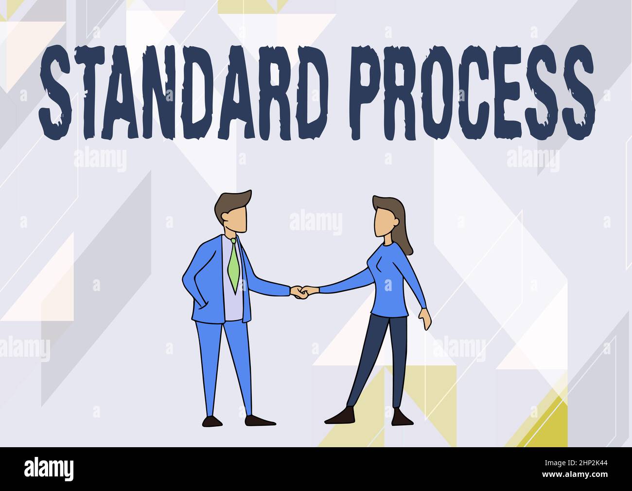 Hand writing sign Standard Process, Concept meaning rules made to be ...