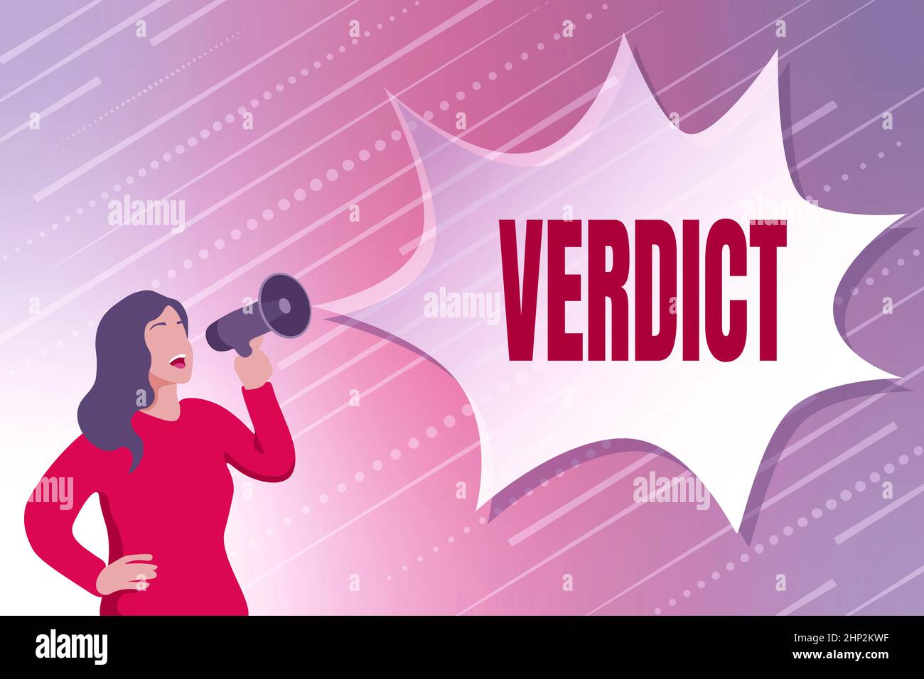 Conceptual display Verdict, Business concept a decision on an issue of ...