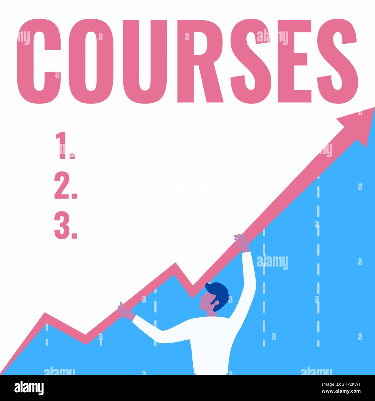 Text caption presenting Courses, Business overview Route Direction ...