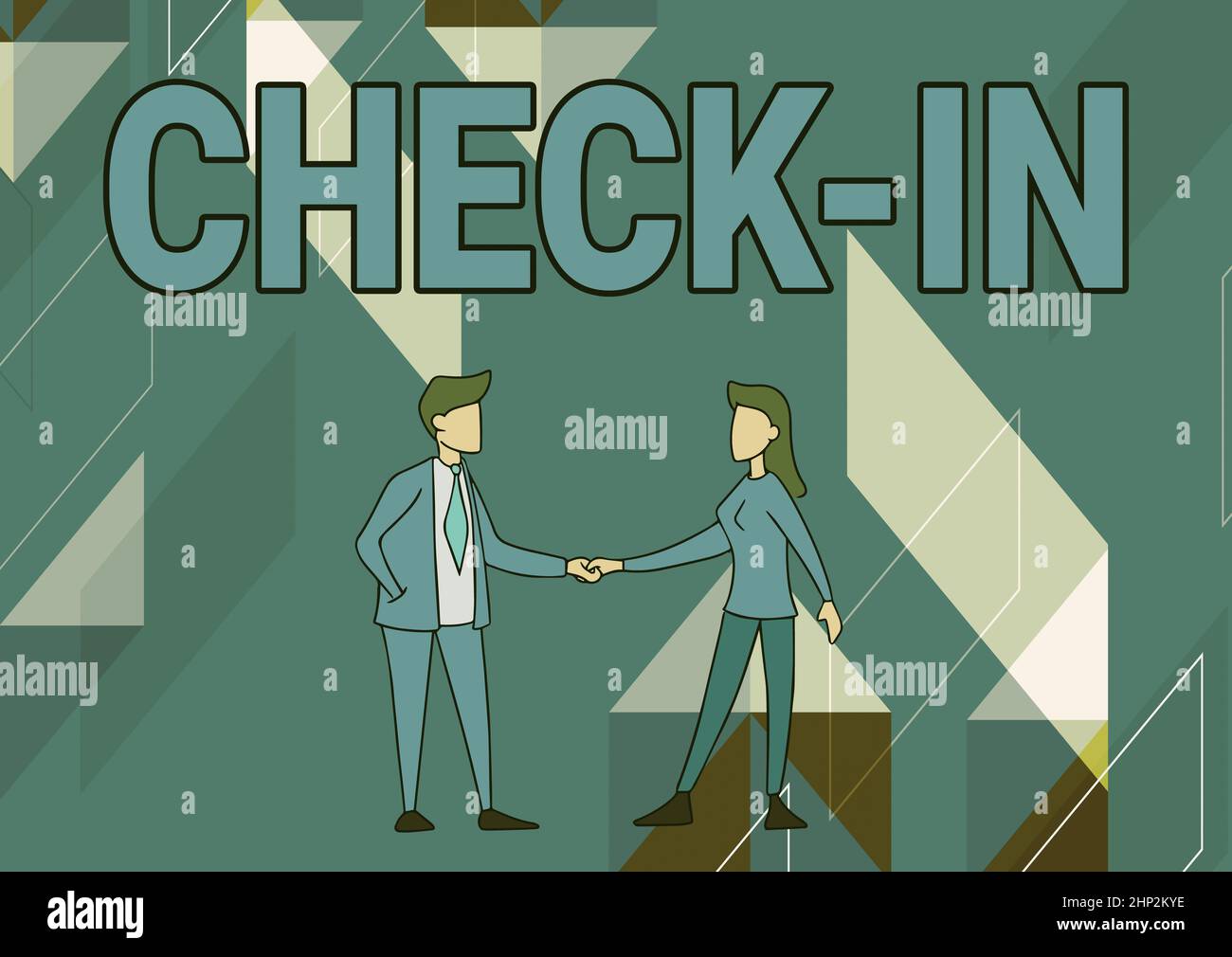 Text showing inspiration Check In, Business overview Procedure by which ...