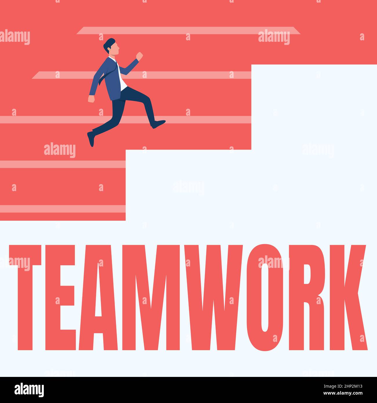 Conceptual caption Teamwork, Word Written on combined action of group ...