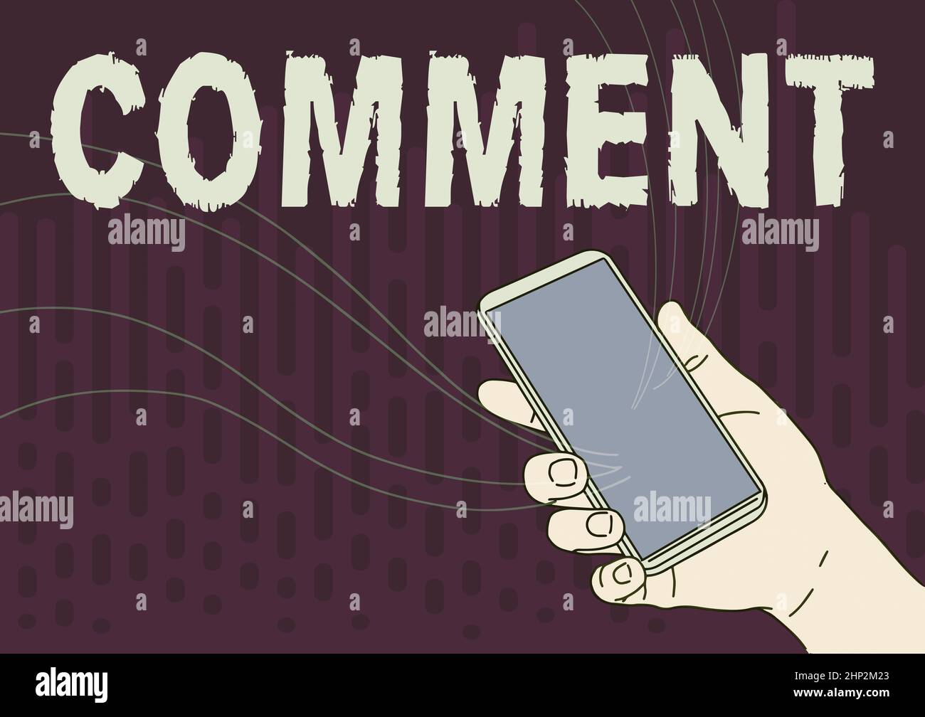 Conceptual display Comment, Business concept Verbal Written remark ...