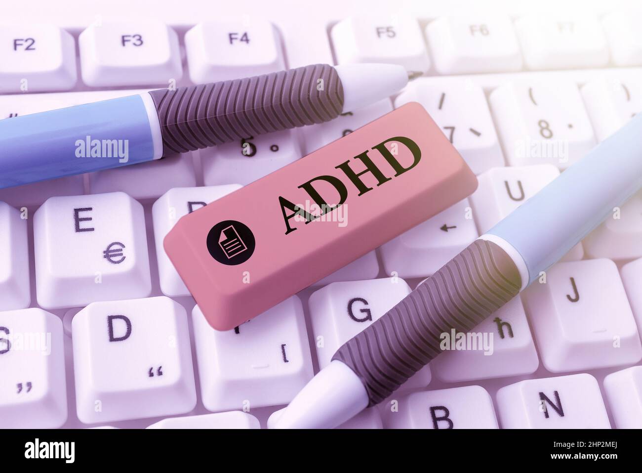 Text sign showing Adhd, Word for Mental health disorder of children ...