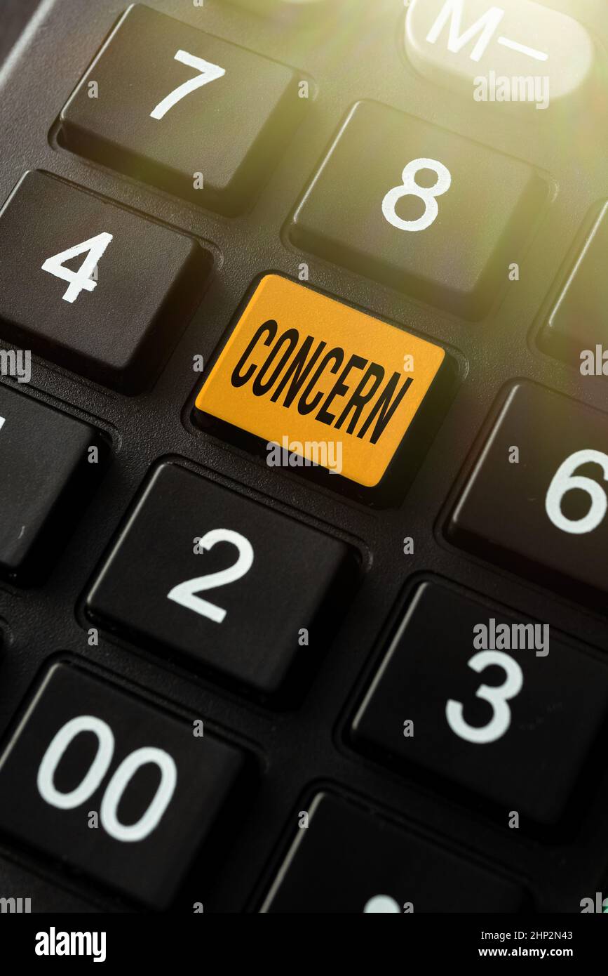 Text caption presenting Concern, Business overview to be important to ...