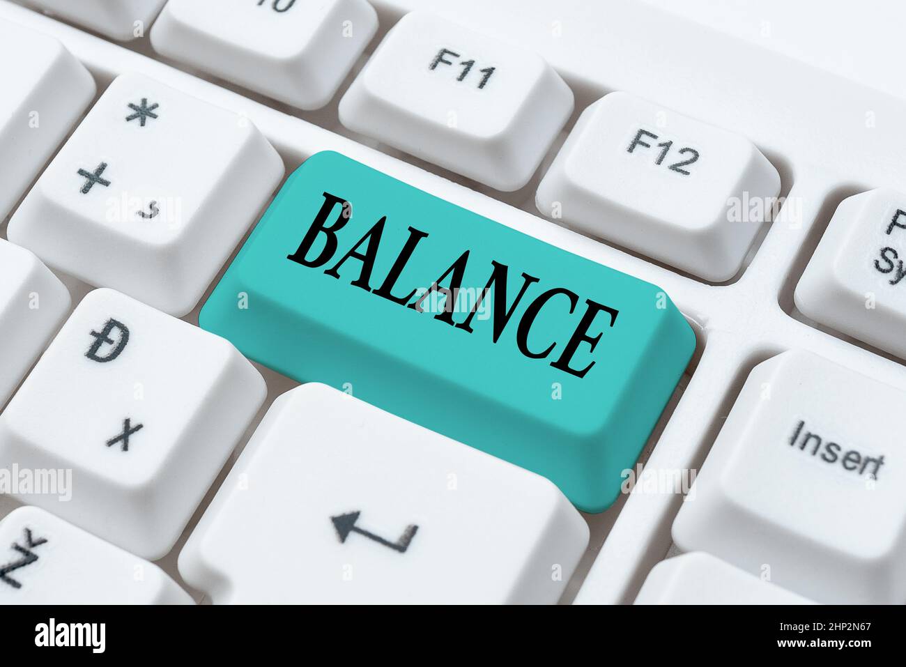 Text sign showing Balance, Business approach a state of equilibrium or ...