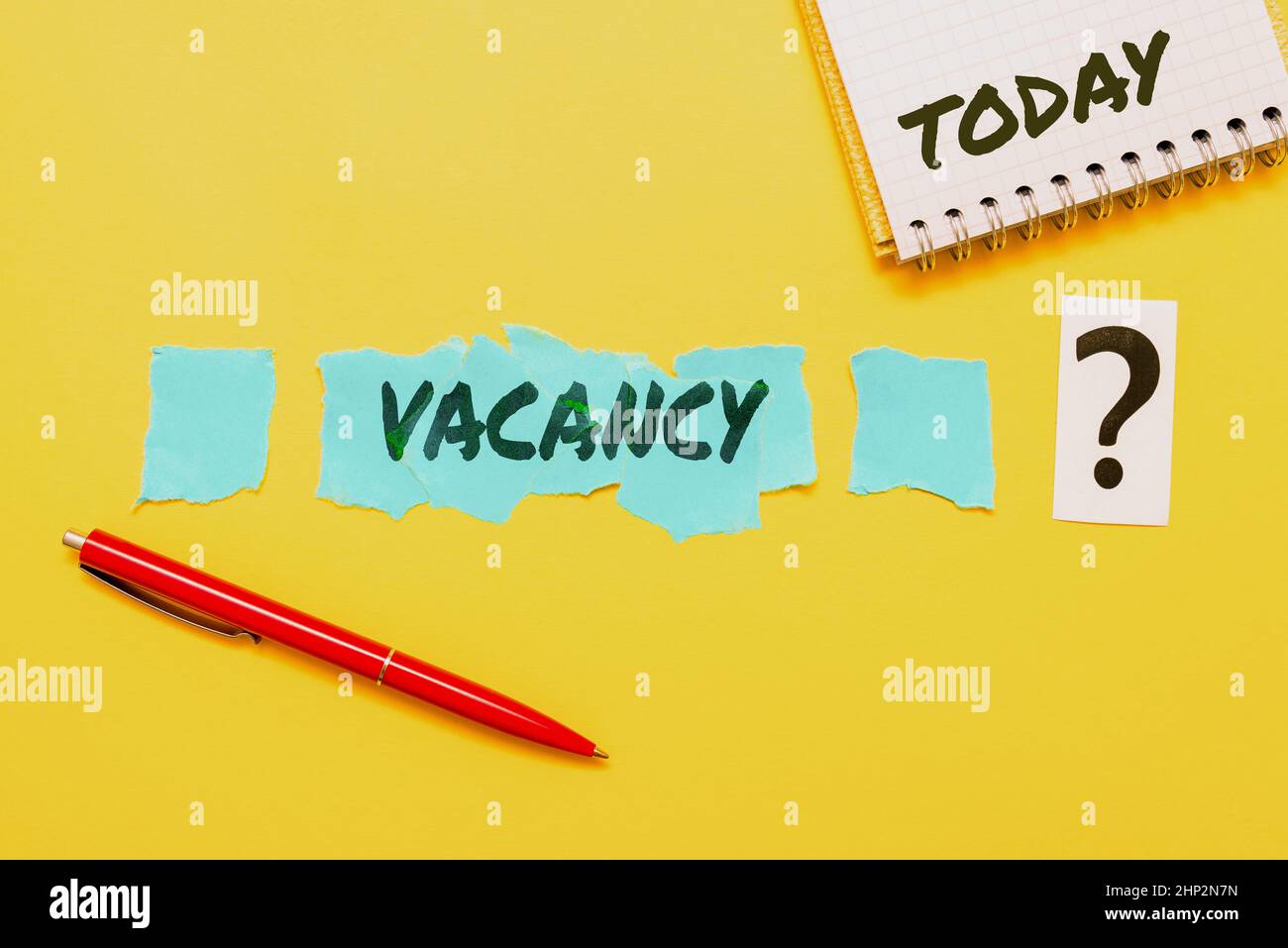 Text sign showing Vacancy, Business idea available paid place in small ...