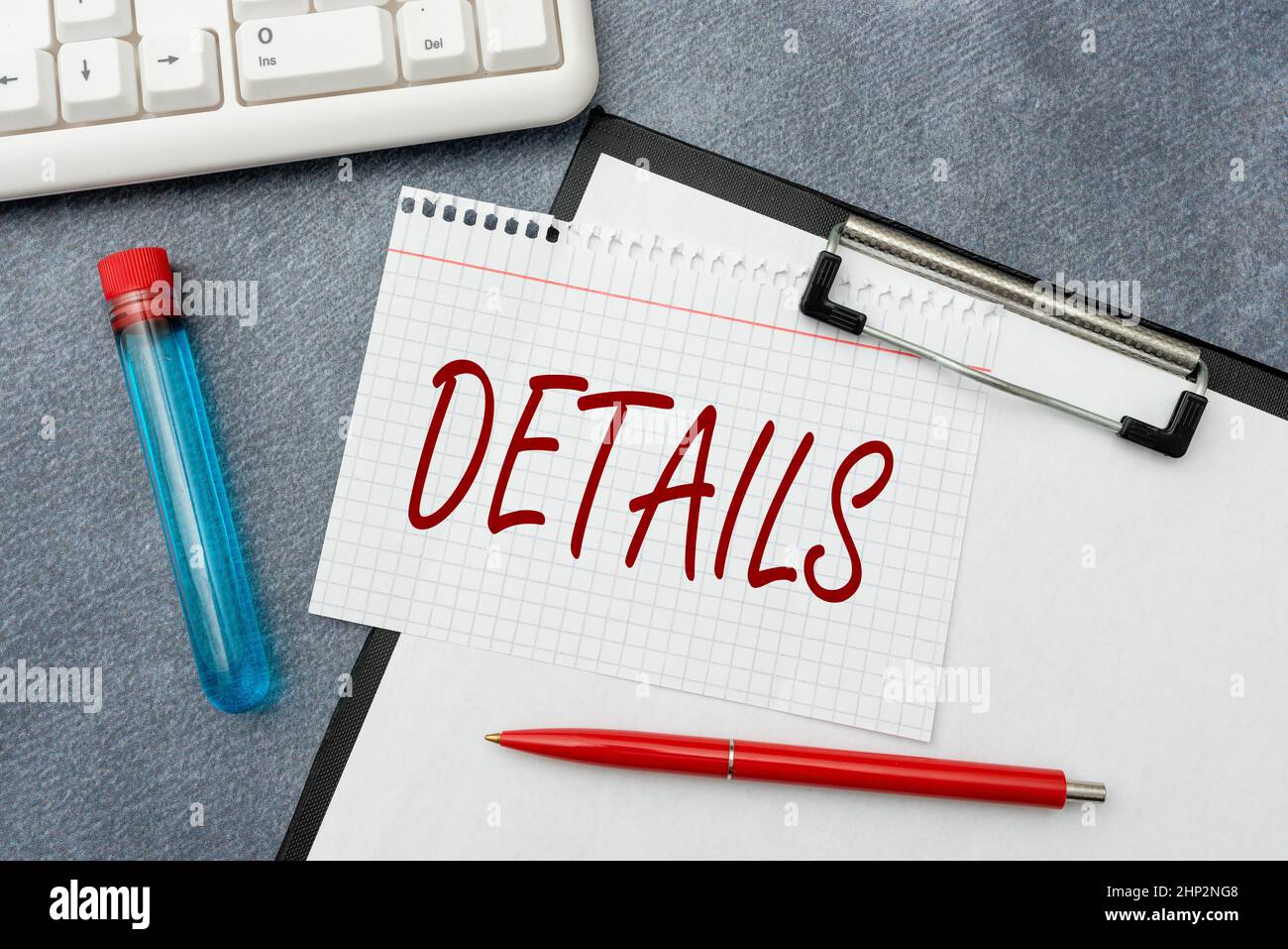 Conceptual caption Details, Business idea the extended treatment of or ...