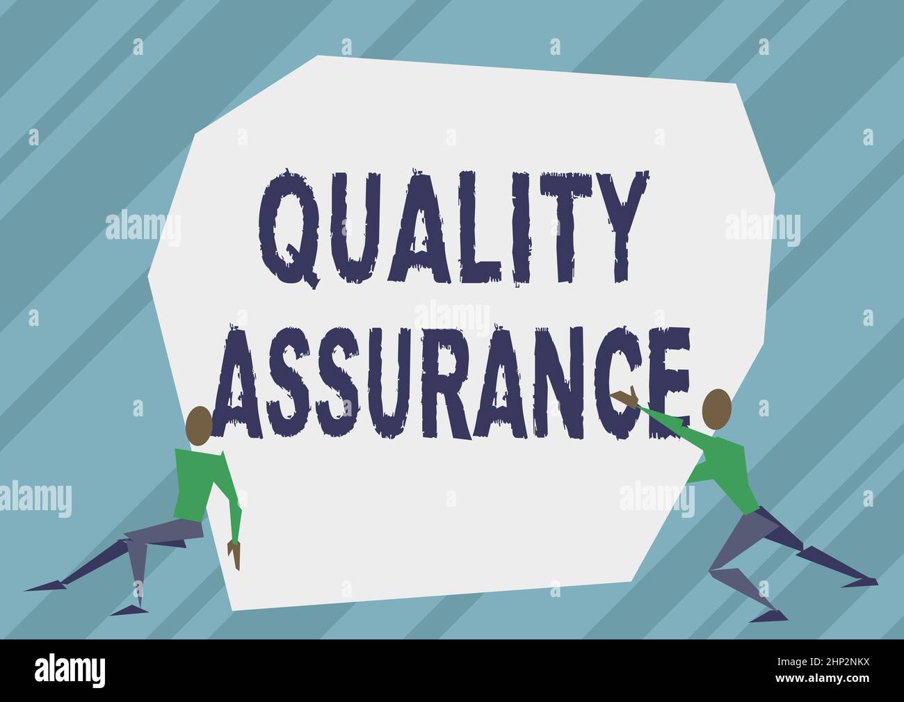 Hand writing sign Quality Assurance, Word for Ensures a certain level ...