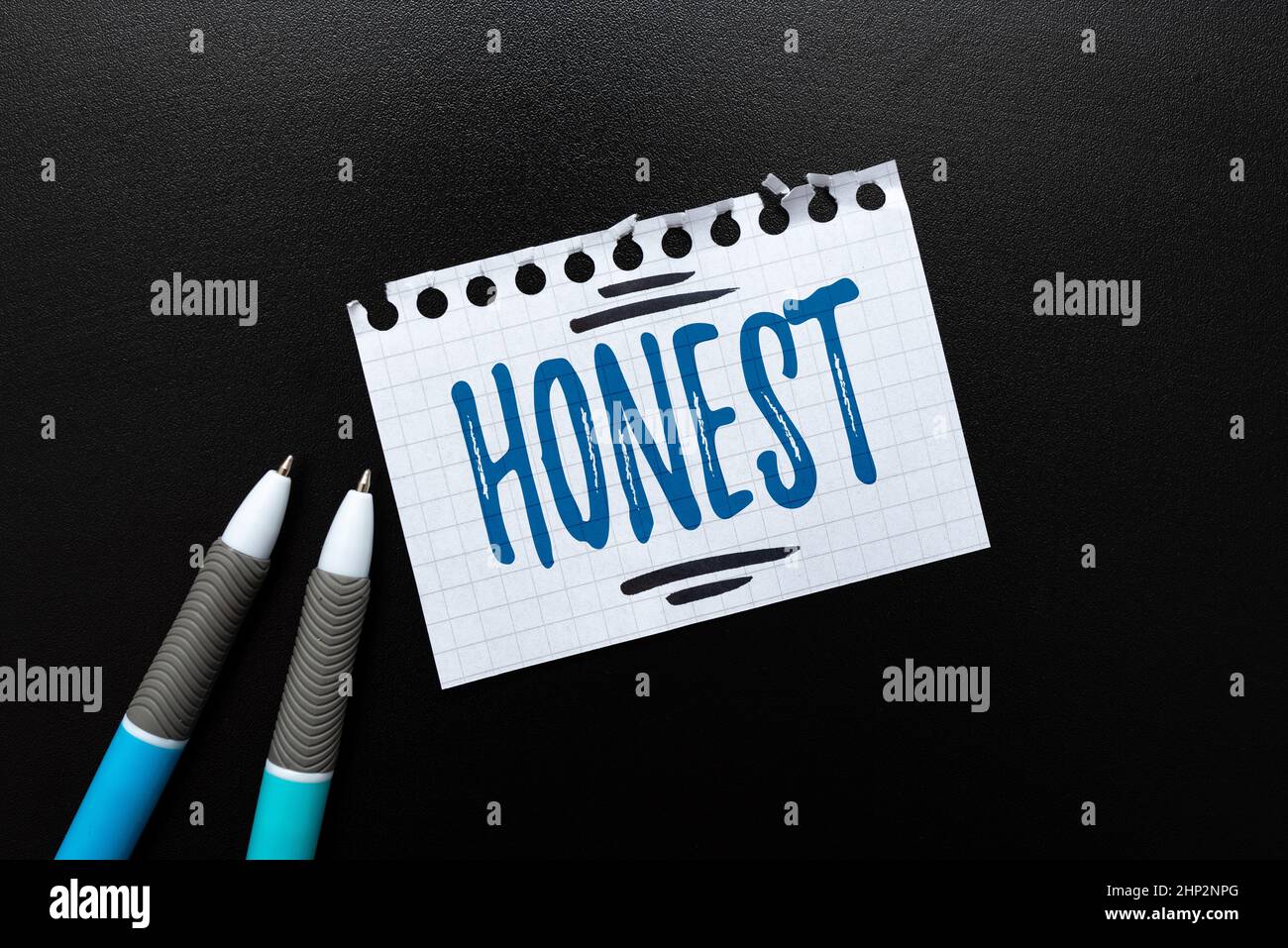 Sign displaying Honest, Business overview telling the truth or able to ...