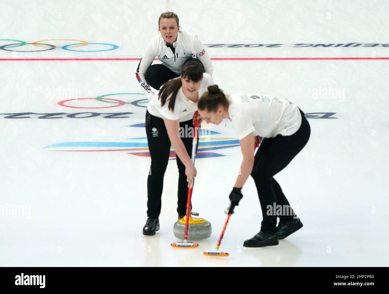 Great Britain's Vicky Wright (left), Hailey Duff (centre) and Jennifer ...