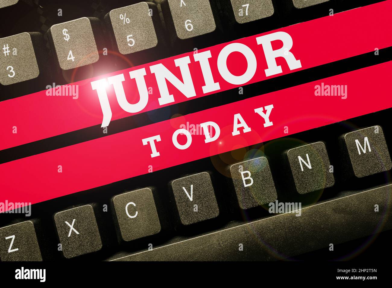 Text caption presenting Junior, Business concept erson who is a ...