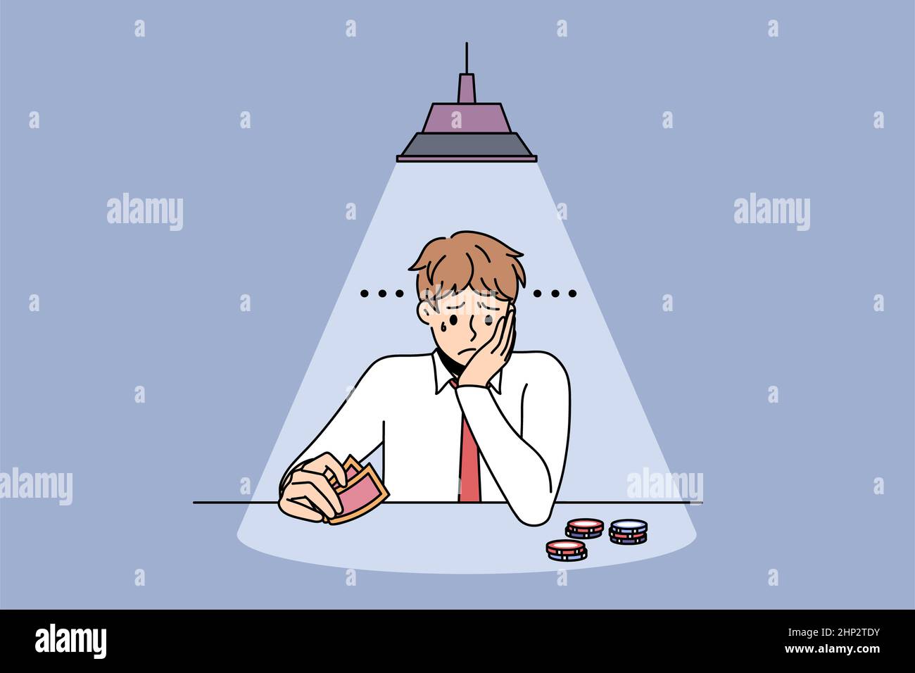 Gambling addiction sad hi-res stock photography and images - Alamy