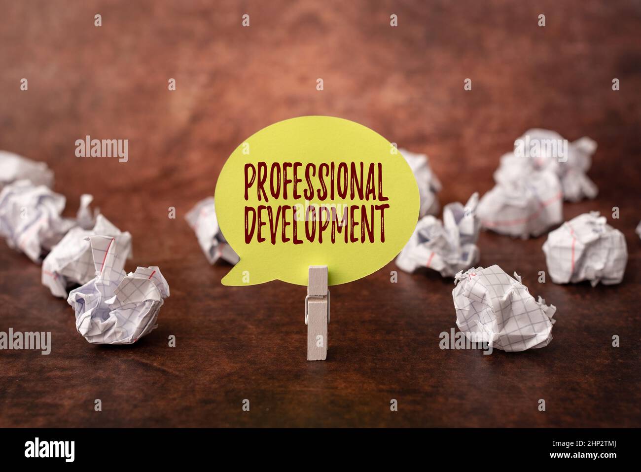 Sign displaying Professional Development, Business showcase Learning to ...