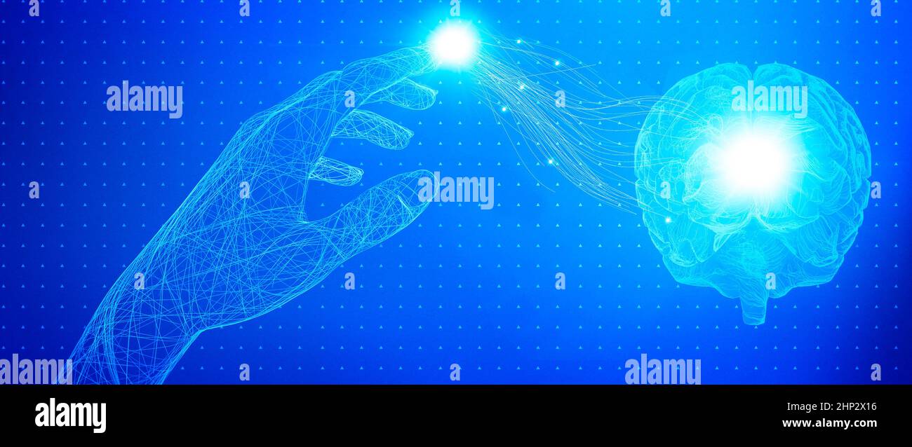 The metaverse universe cyberspace of future brain potential science hi ...