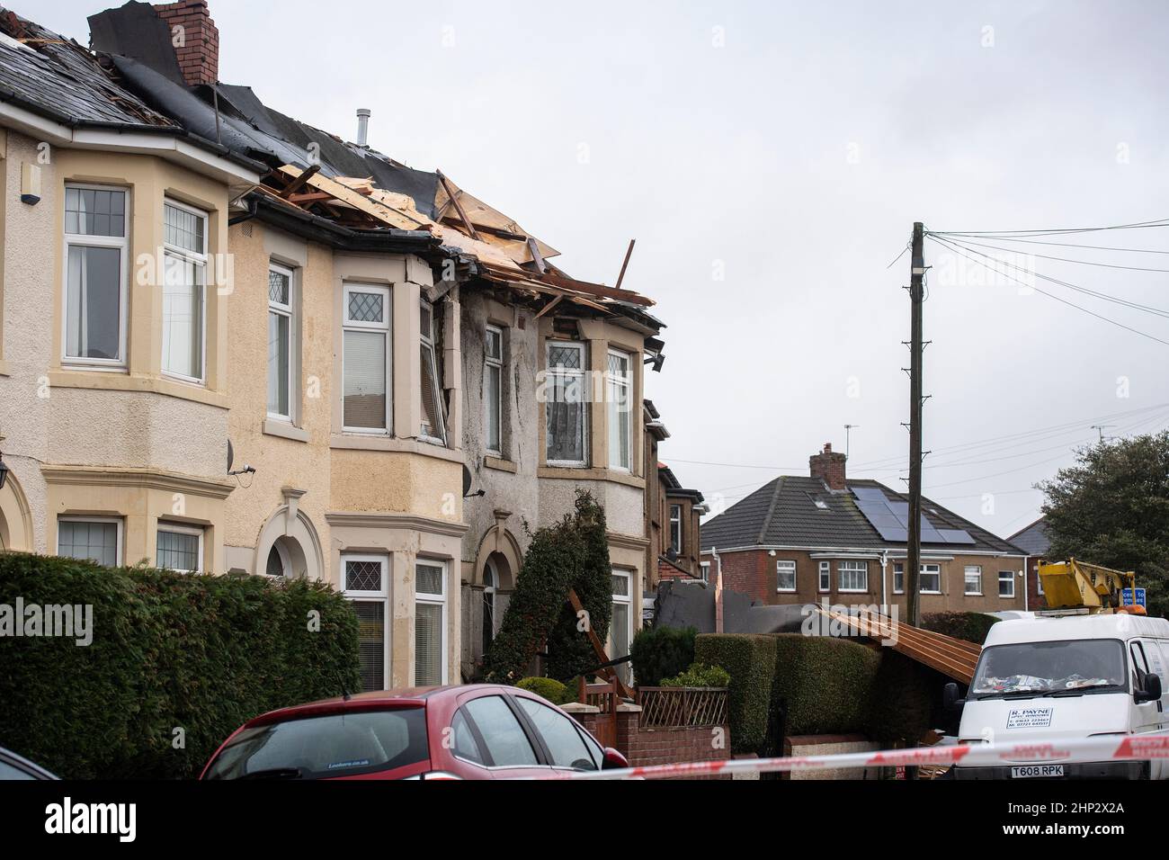 Church roof damaged by storm eunice hi-res stock photography and images ...