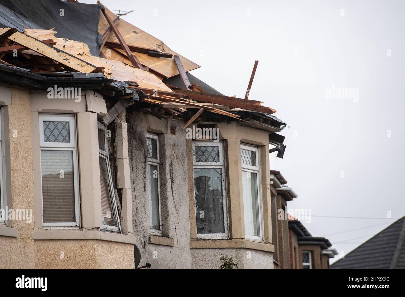 Church roof damaged by storm eunice hi-res stock photography and images ...