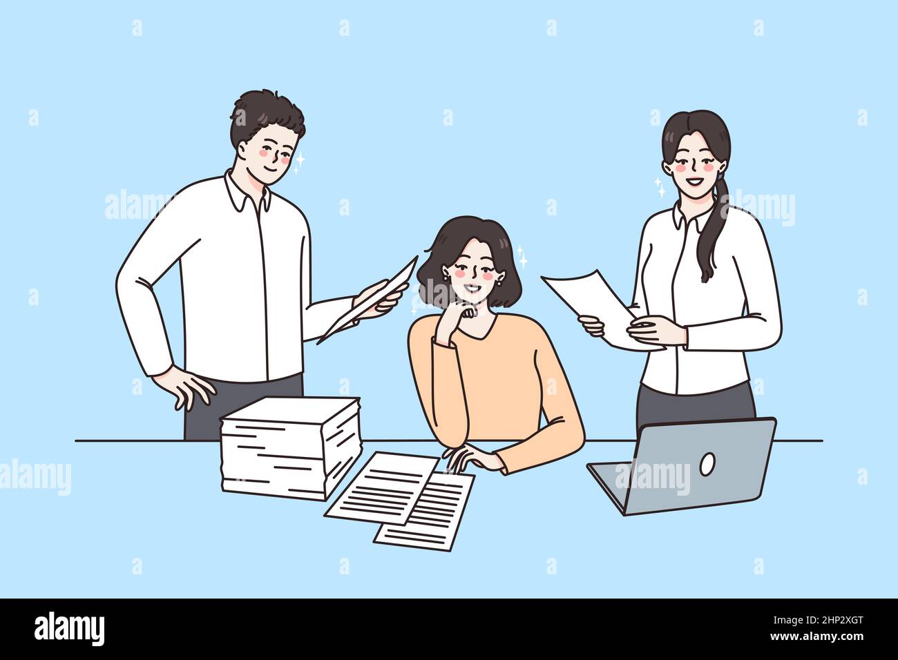 Collaborate unity Stock Vector Images - Alamy