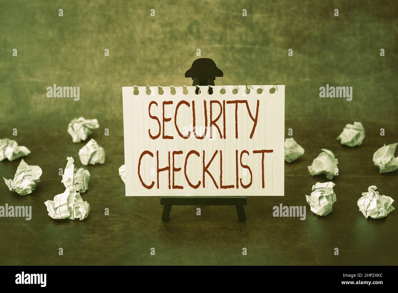 Inspiration showing sign Security Checklist, Conceptual photo ...