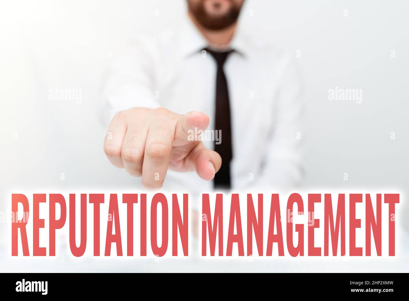 Text sign showing Reputation Management, Conceptual photo Influence and ...