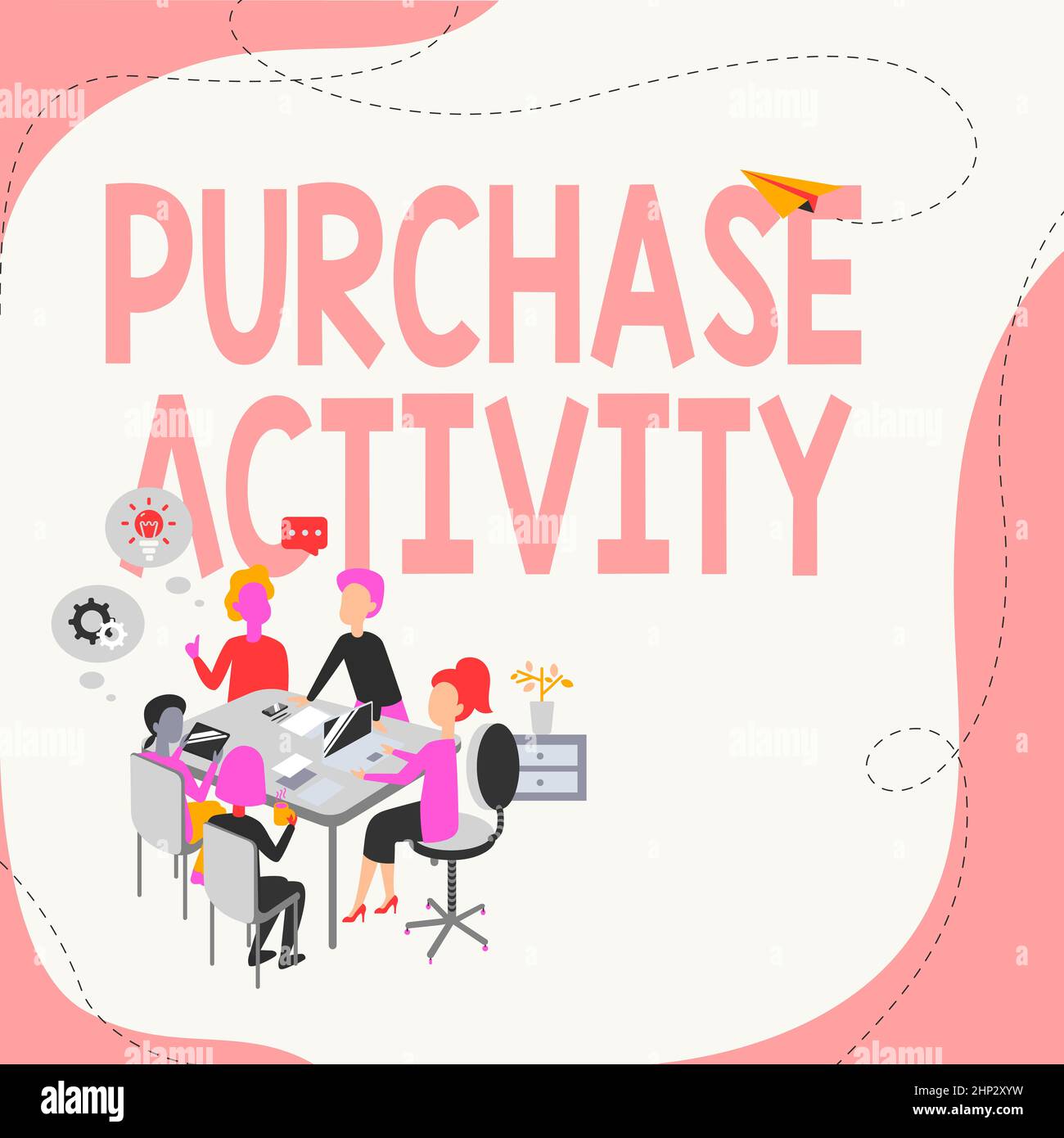 Hand writing sign Purchase Activity, Internet Concept Acquiring goods ...