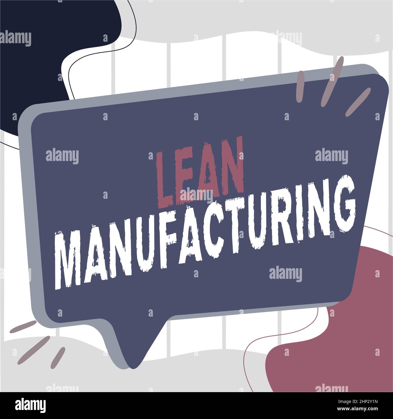 Hand writing sign Lean Manufacturing, Business approach Waste ...